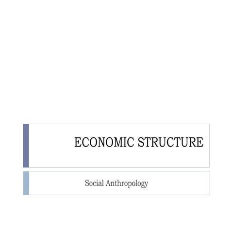 Economic Structure | PPTX