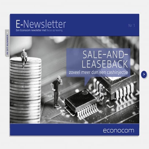 Econocom newsletter - sale and lease-back | PPT