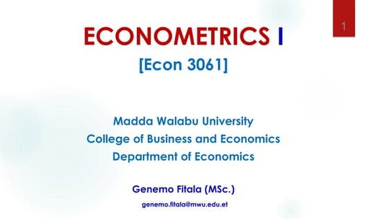 Introduction to Economics | PPTX