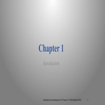 Econometrics - Introduction and Fundamentals.pptx