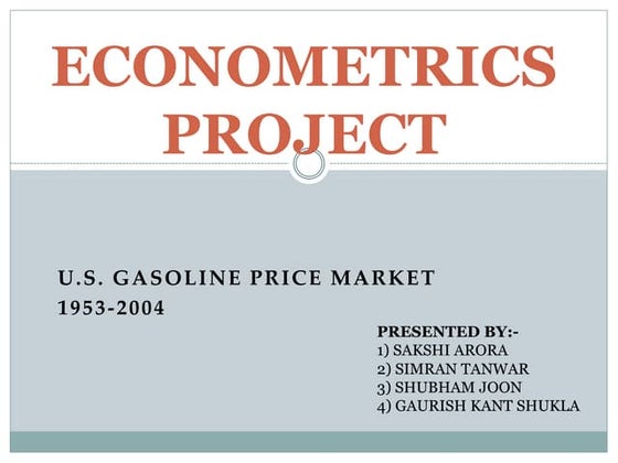Topics for Econometrics Research Papers | PDF