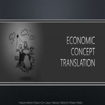 Economic concept-translation | PPT