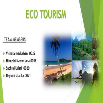 Eco tourism | PPTX