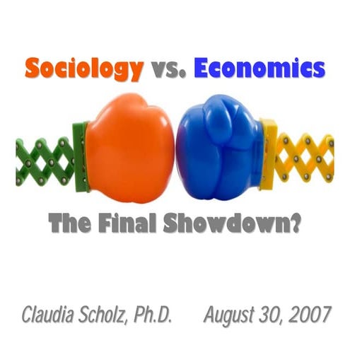 Economic Sociology (PDF) | PPT