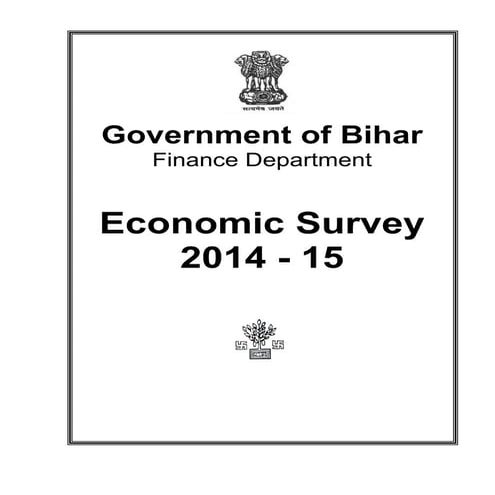 Economic survey of Bihar -2015 | PDF