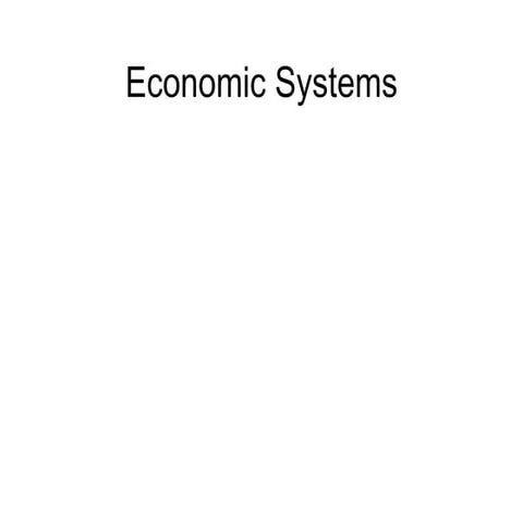 Economic Systems | PPT