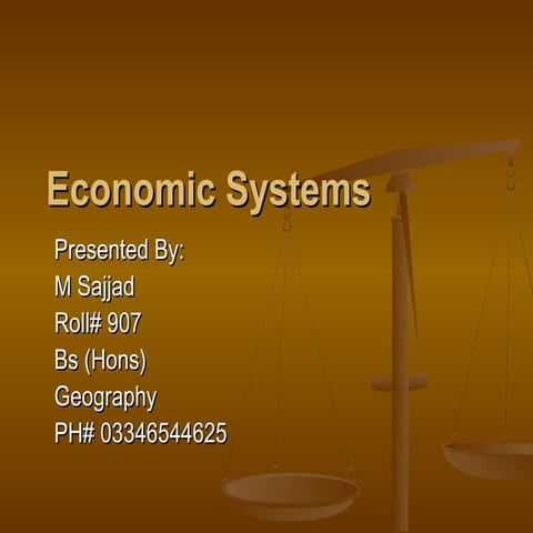 Economic systems | PPT | Business | Business and Finance