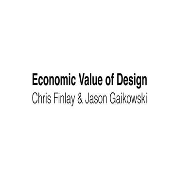 Understanding the Economic Value of Design v1 | PPT