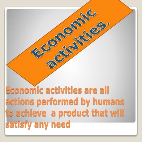 Economic activities 3rd | PPT