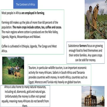 Economic Activities Resources - Year 7 | PPTX | Africa Travel | Travel ...