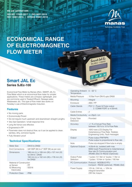 Model Approved Food/ sanitary Grade Flow Meter | PDF
