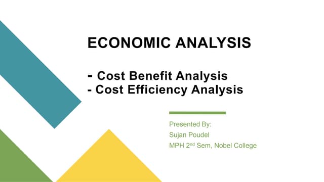 Cost benefit analysis | PPT