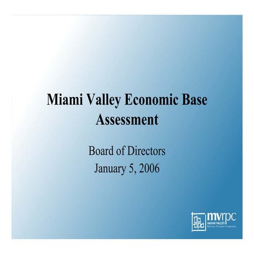 Economic Base Assessment presentation | PDF