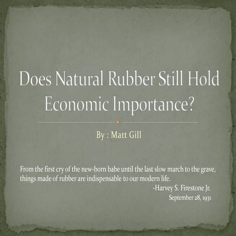 Economic Botany Presentation | PDF