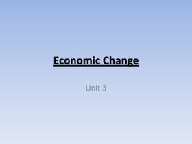 Economic change revision | PPT