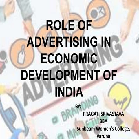 Role of Advertising in Economic Development of India | PPTX