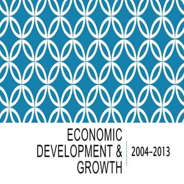 Economic development & Growth 2004-2013 Pakistan (2004-2013) | PPT