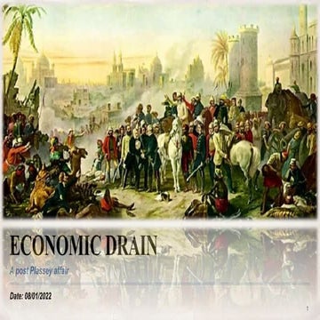 Economic drain in India | PPTX