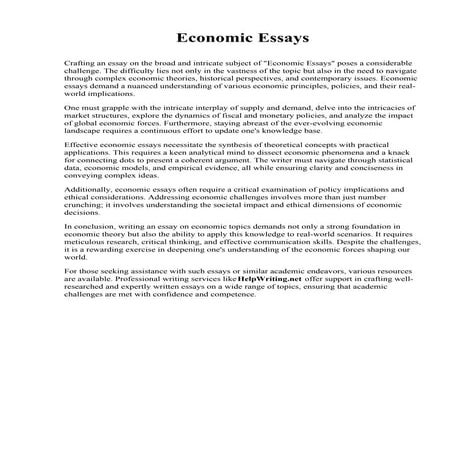 Economic Essays.pdf