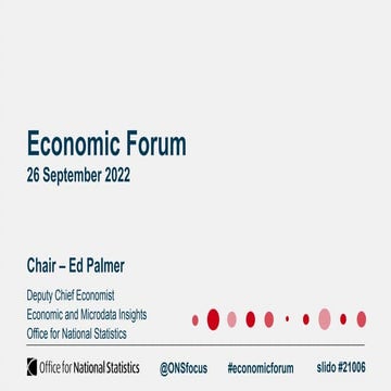 ONS Economic Forum | PPTX