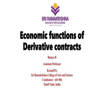 Economic functions of Derivative contracts.pptx