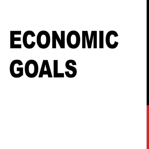 Economic goals | PPTX