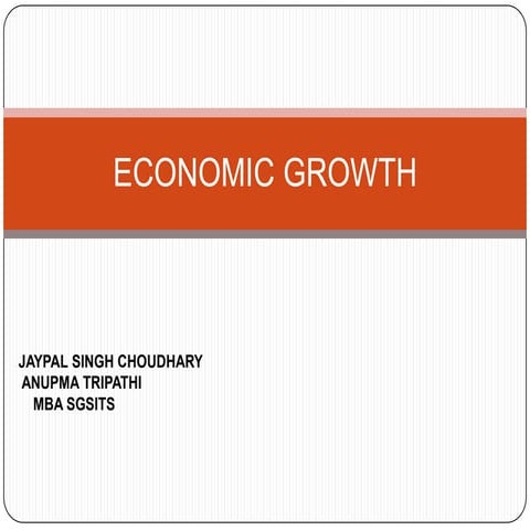 Economic growth | PPT