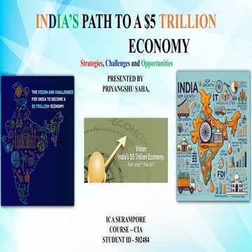 Economic Growth Of India and a Path to $5 Trillion Dollar Economy.pptx