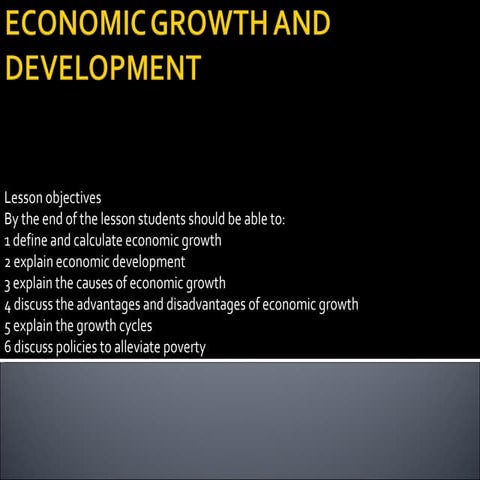 Economic growth and_development | PPT