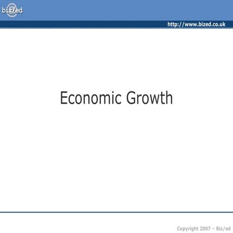 Economic growth cost - benefits.ppt