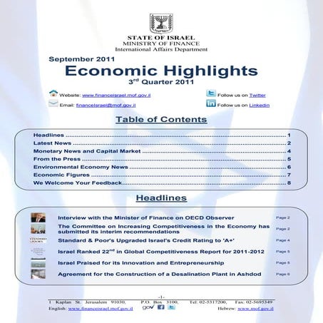 Economic Highlights Newsletter, Q3 2011 | PDF