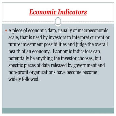 Economic indicators | PPT