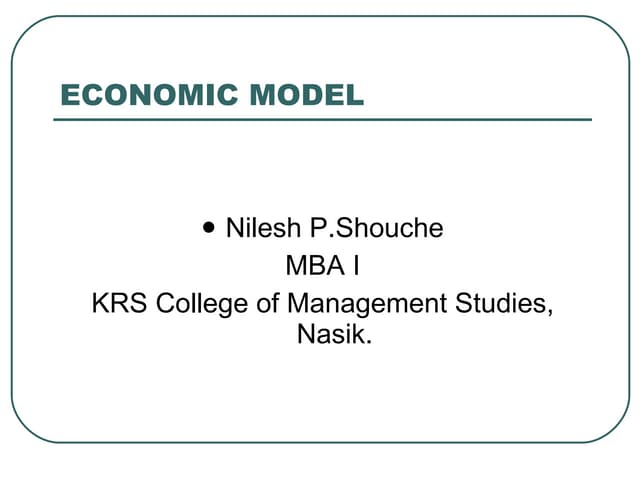 Economic model | PPTX