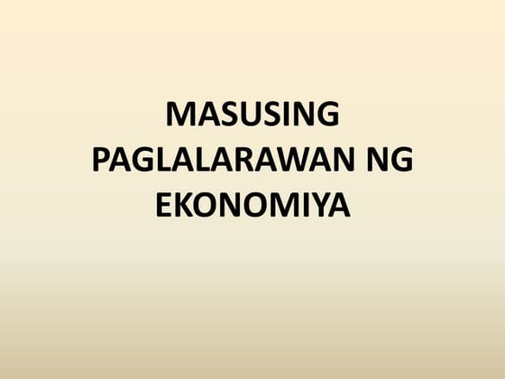 Economic Models | Economics | PPTX | Science