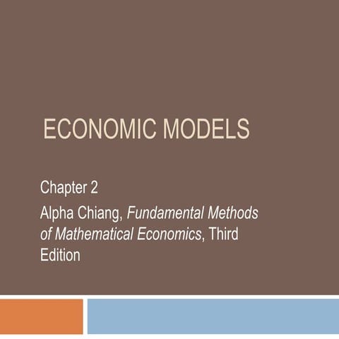 Economic modelschaptern 2 | PPTX