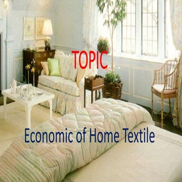 Economic of home textile | PPT | Free Download