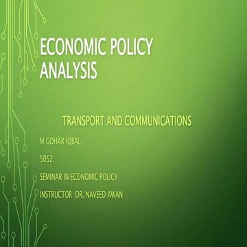 Economic policy analysis | PPT