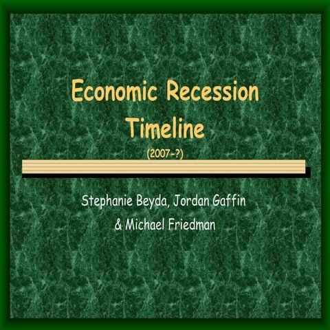Impact Of Global Recession On Indian Economy | PPTX