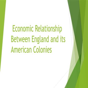 Economic Relationship Between England and its American.pptx