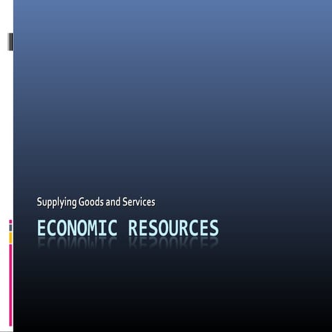 Economic resources | PPT