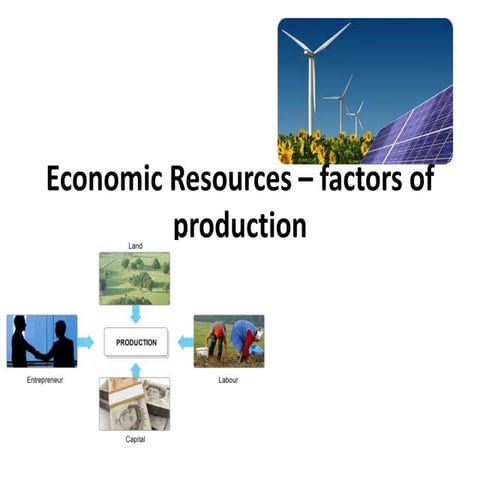 Economic resources factors of production | PPTX