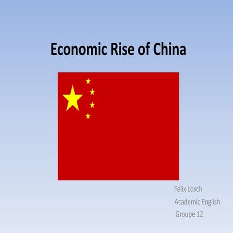 Economic rise of china | PPT