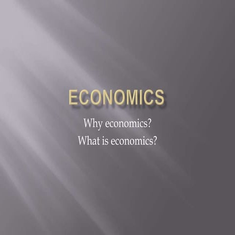 Economics | PPT