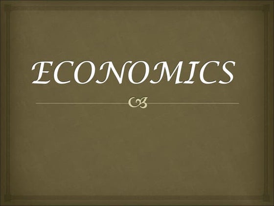Definitions of Economics | PPT | Government Support and Welfare ...