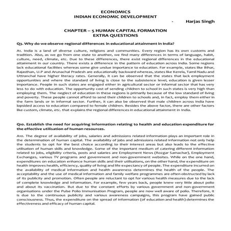 Class XI Economics NCERT Solutions | DOCX