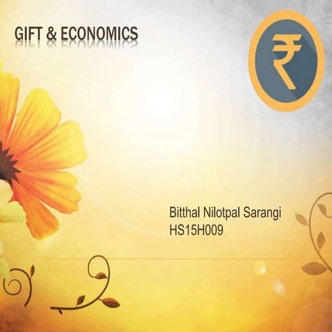 Gift and Economics | PPTX | Economy | Business and Finance