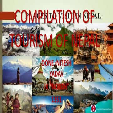 compilation of tourism of nepal | PPTX