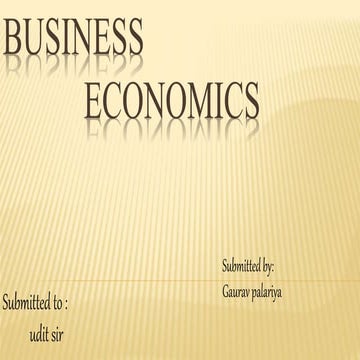 Economics | PPT
