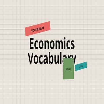 Economic Vocabulary 6th Grade Social Studies | PPTX