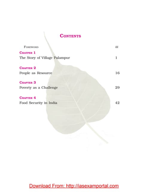 Economics Chapter 1 Notes Class 9 | PPT